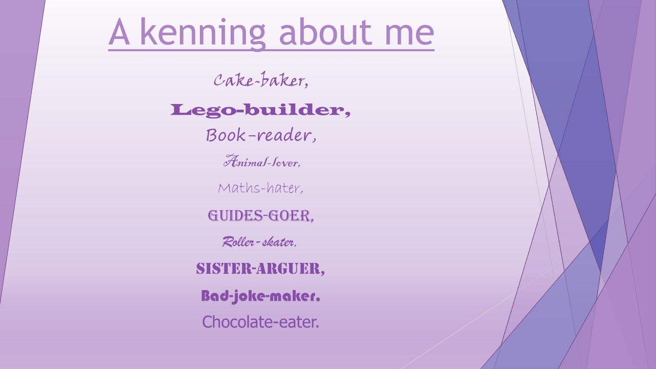 Kenning Poems - Leicester High School for Girls