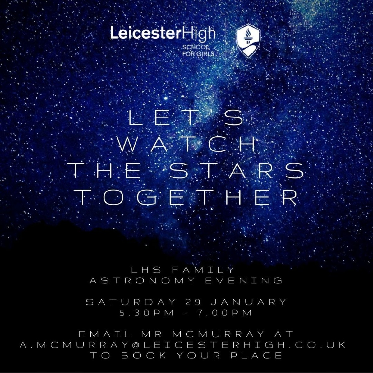 Let's Watch the Stars: Family Astronomy Evening - Leicester High School ...